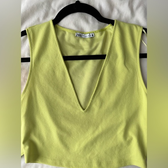 Zara | Tops | Zara V Cut Tank Top Wrap Around Waist | Poshmark